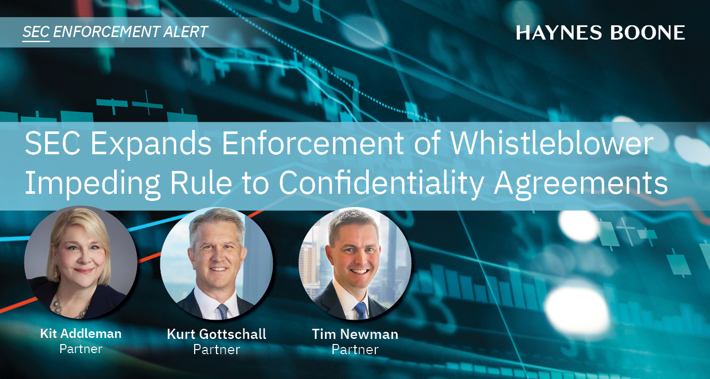 SEC Expands Enforcement of Whistleblower Impeding Rule to ...